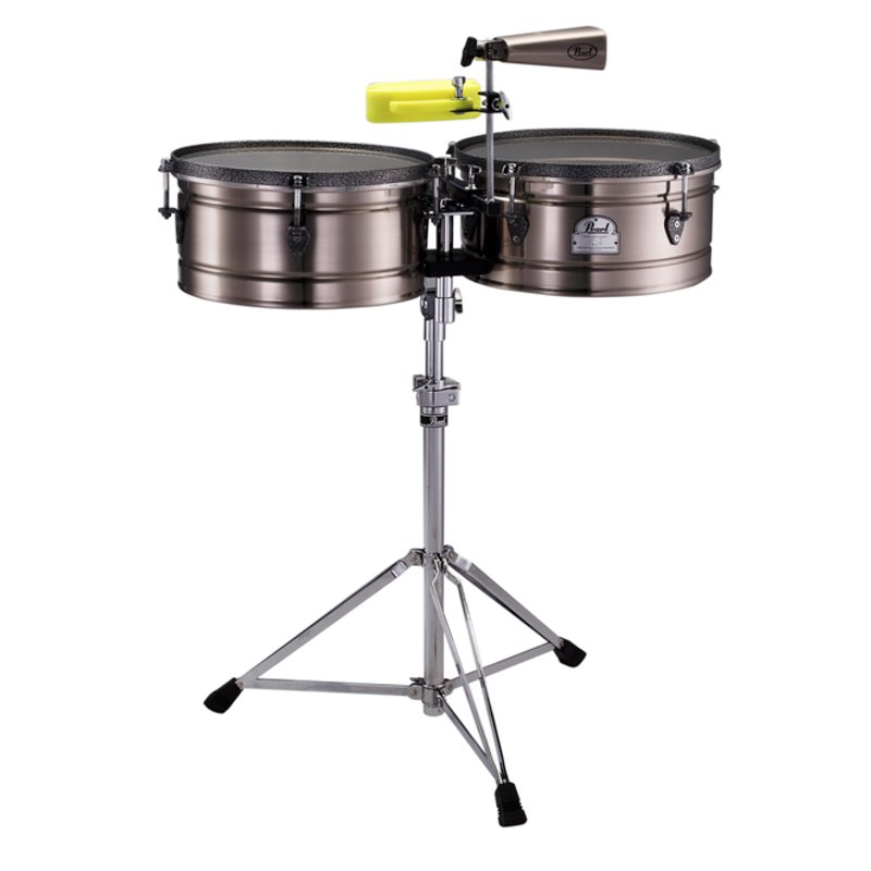 Pearl-Marc Quinones Steel Timbales w/ Stand | Drummers World